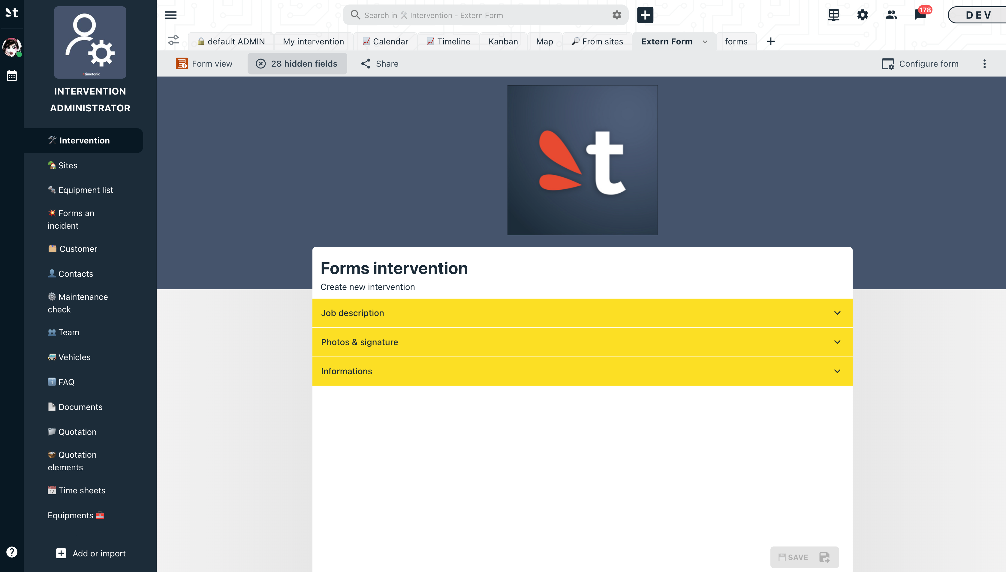 Blank form – TimeTonic v7 - EN